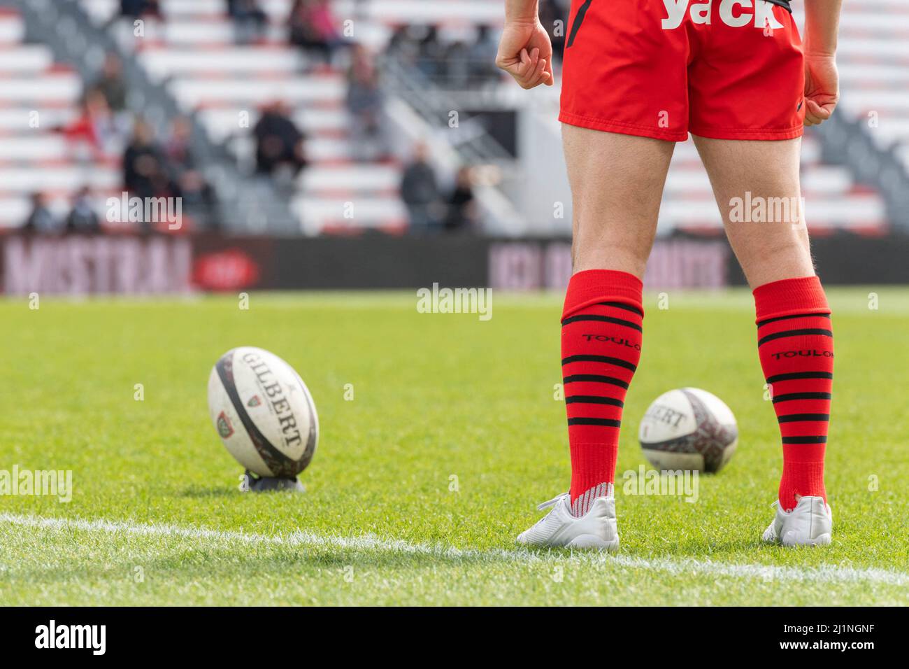 During the Top 14 game between Toulon and Clermont in Félix Mayol ...