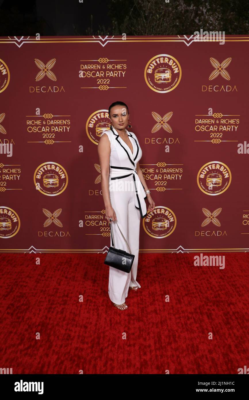 Devarshi Soni arrives at Darren Dzienciol and Richie Akiva’s Oscar ...