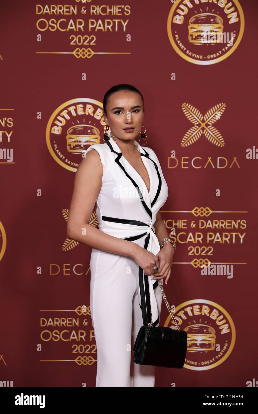 Los Angeles, USA. 26th Mar, 2022. Devarshi Soni arrives at Darren Dzienciol and Richie Akiva's ...