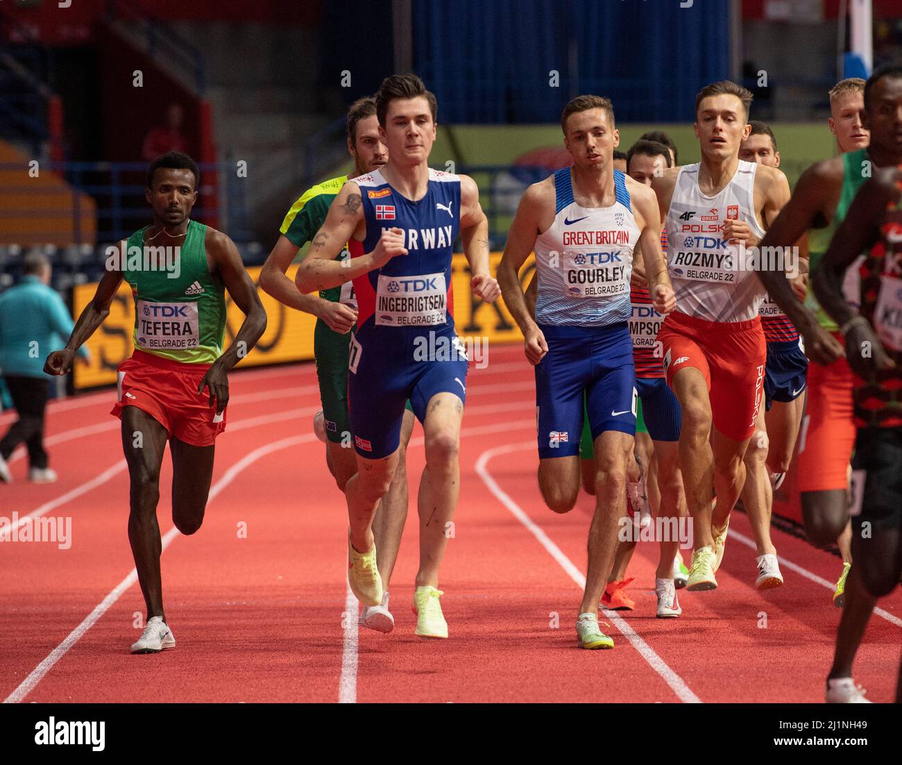 Samuel Tefera of Ethiopia, Jakob Ingebrigtsen of Norway and Neil ...