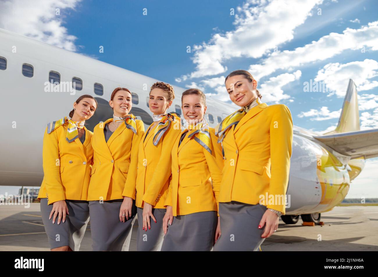 Stewardess stewardesses stewardess flight attendant hi-res stock ...