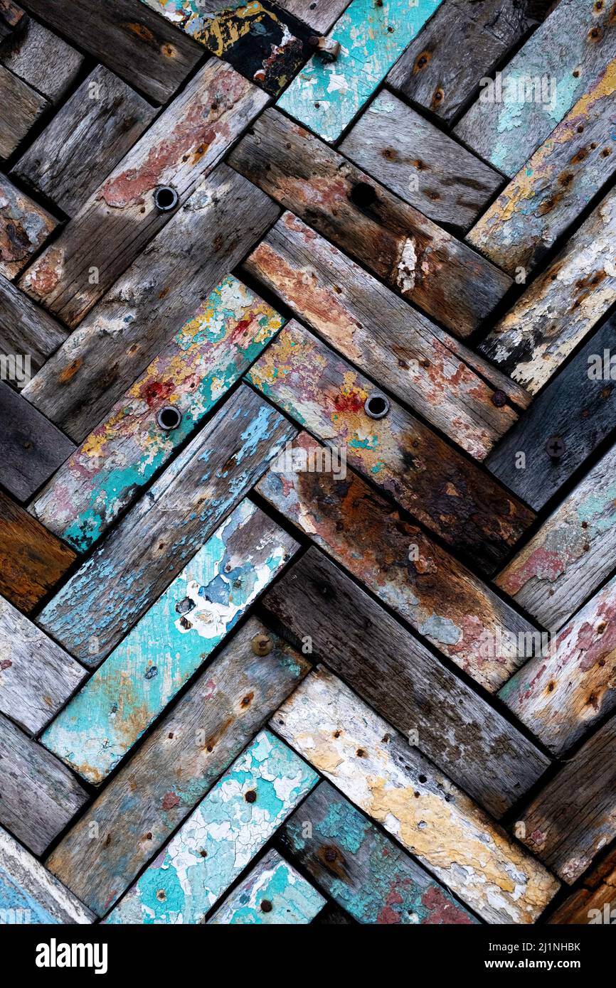 Texture background and wallpaper of weathered pieces of peeling painted ...