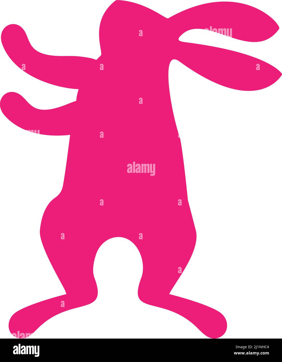 Cute Easter Bunny Silhouette