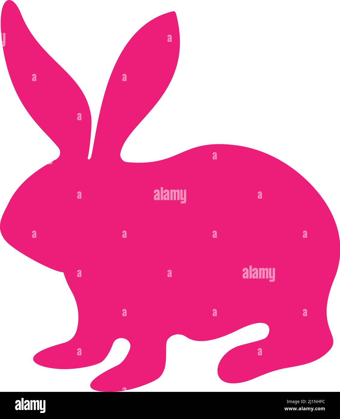 Cute Easter Bunny Silhouette