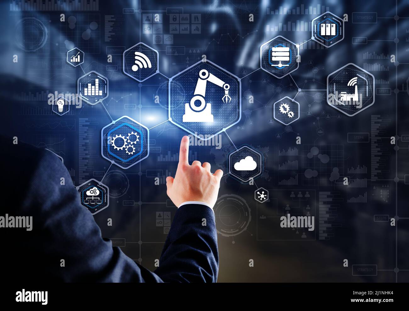 RPA Robotic Process Automation system Artificial intelligence Stock ...