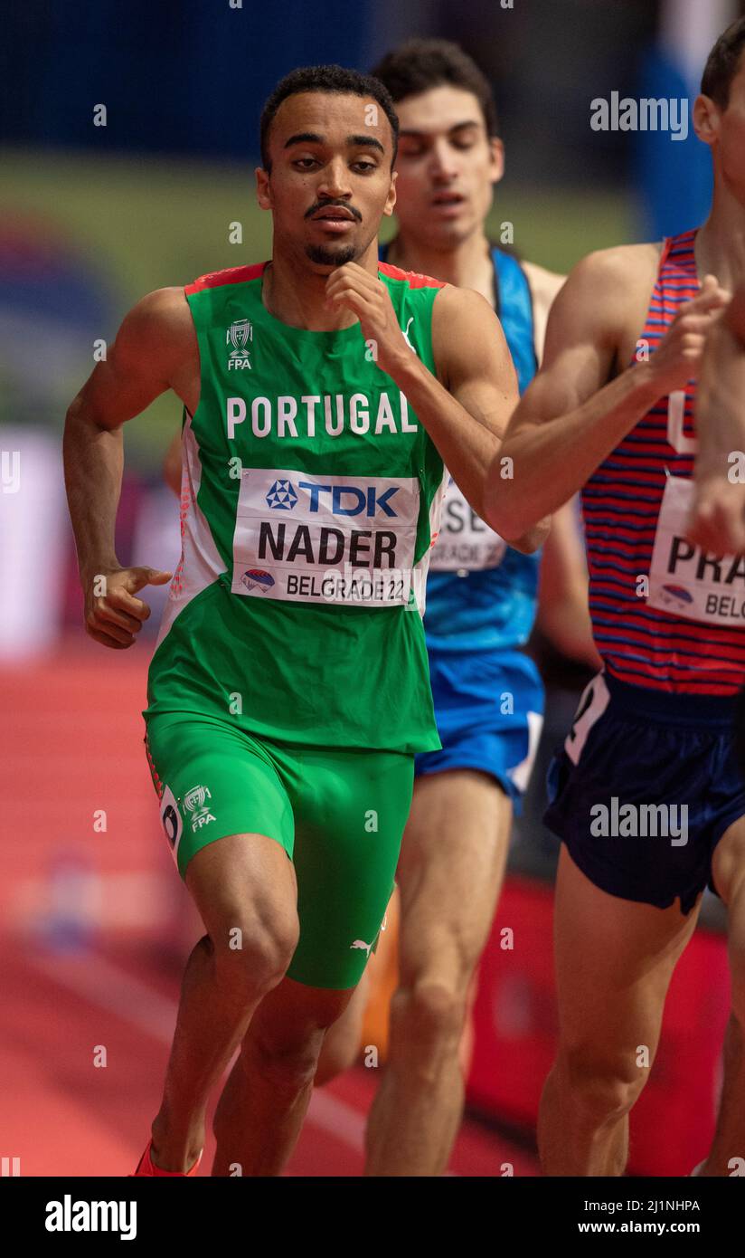 Isaac Nader of Portugal competing in the 1500m final on Day Three of ...