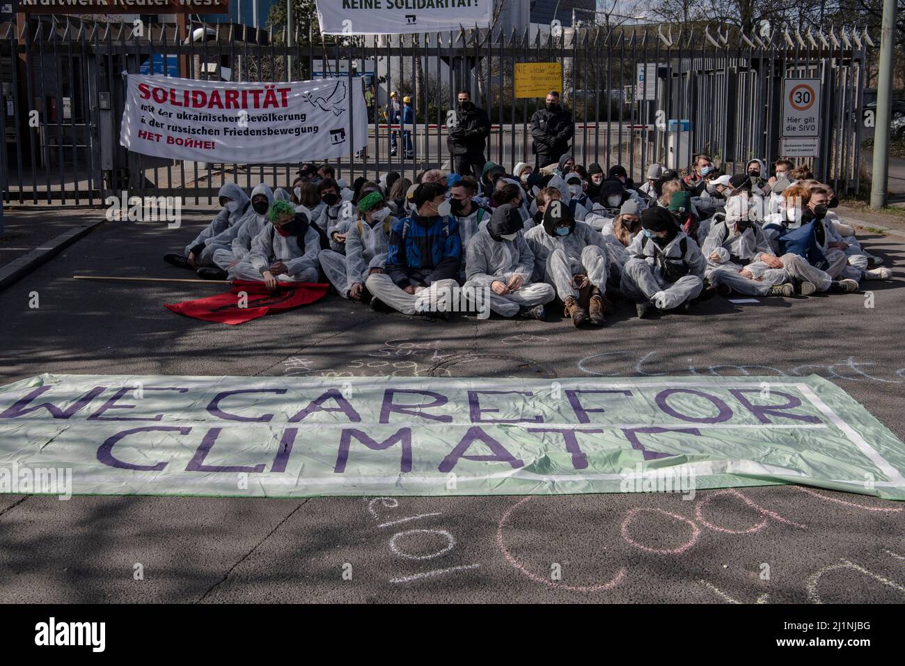 Berlin, Germany. 27th Mar, 2022. activists of the environmental group ...