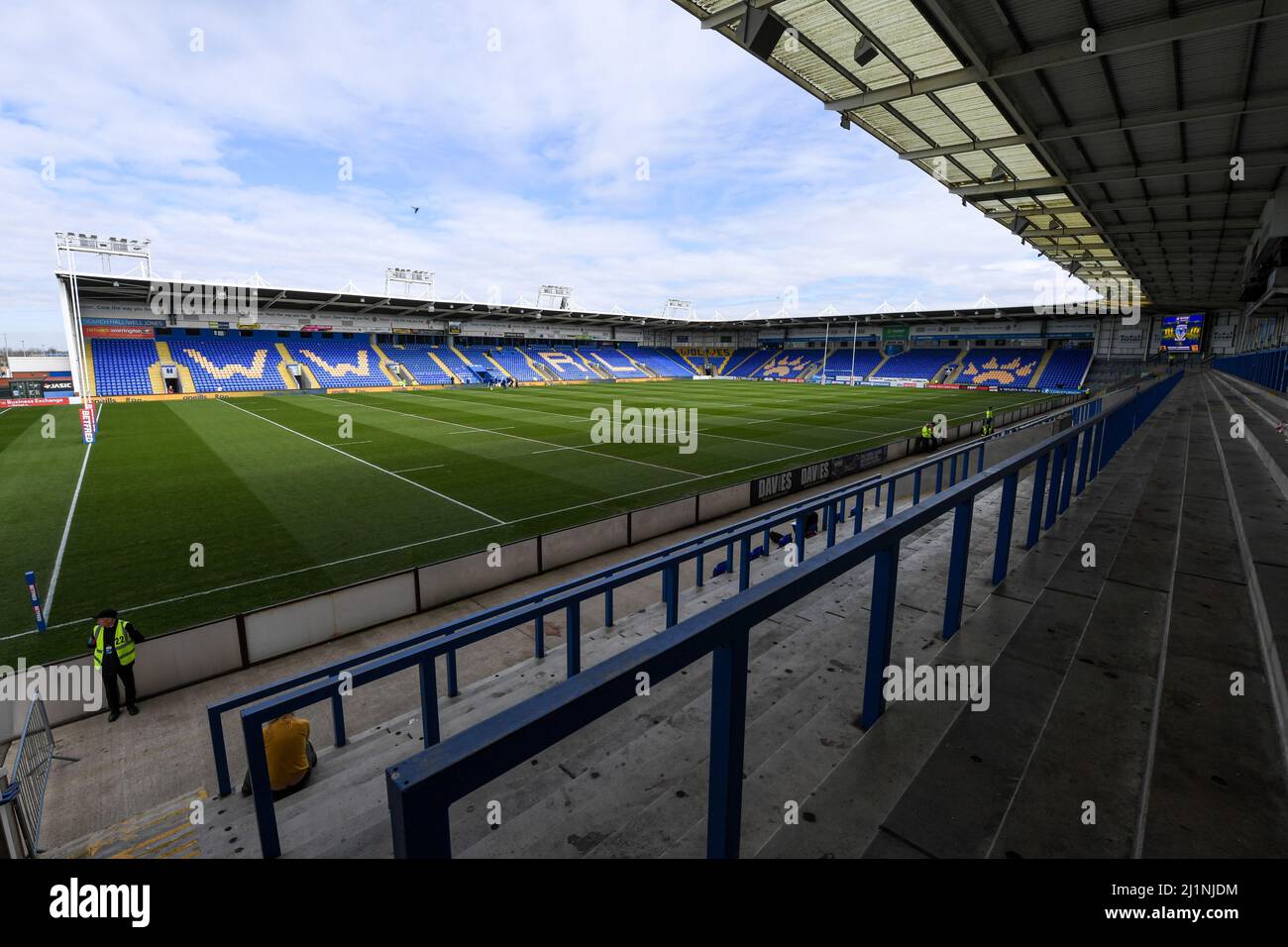 A general view of the Halliwell Jones Stadium, the home of Warrington ...