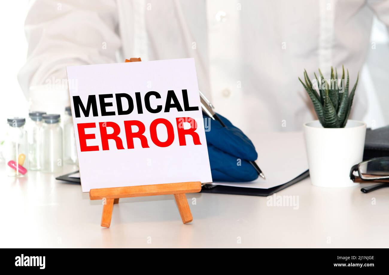 Medical Error, Medical Error words as medical concept Stock Photo - Alamy