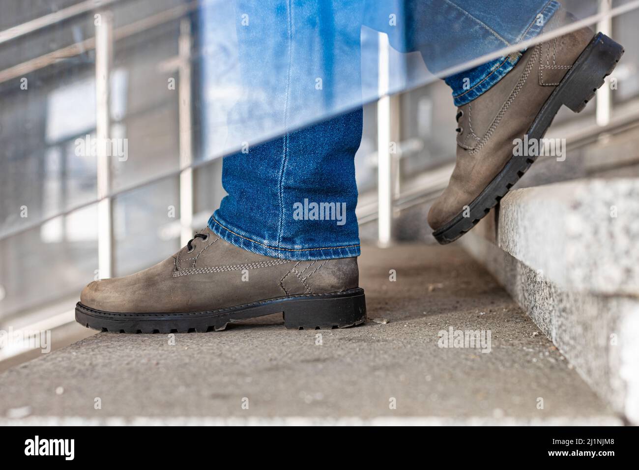 Stairs rise feet hi-res stock photography and images - Alamy