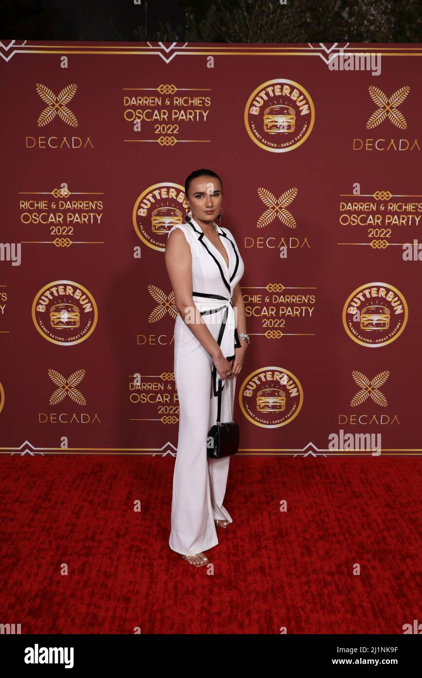 Devarshi Soni arrives at Darren Dzienciol and Richie Akiva’s Oscar ...