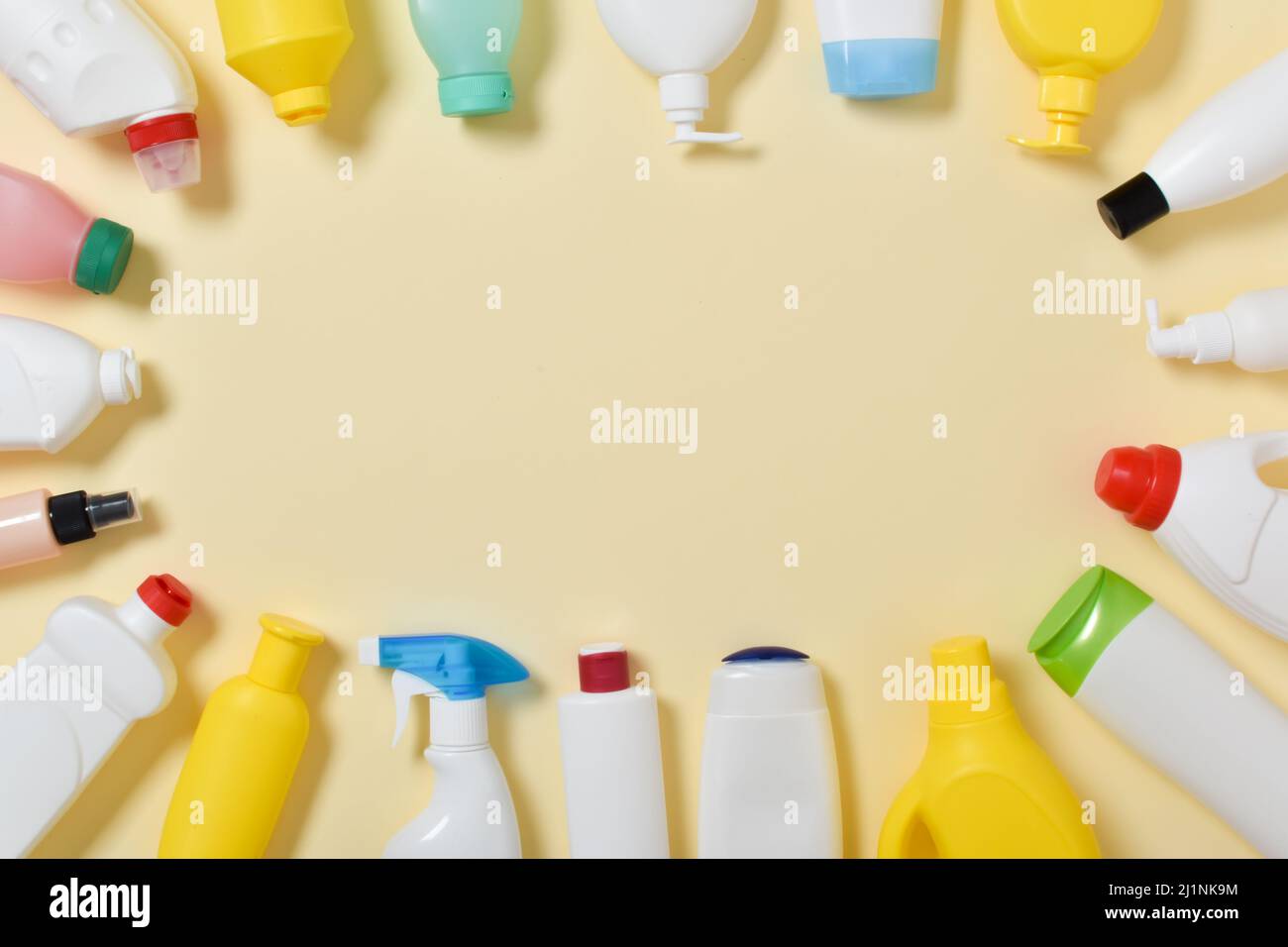 Various plastic bottles scattered hi-res stock photography and images ...