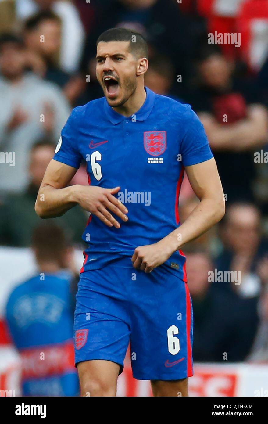 LONDON, ENGLAND - MARCH 26: Conor Coady (Wolves) of England during An ...