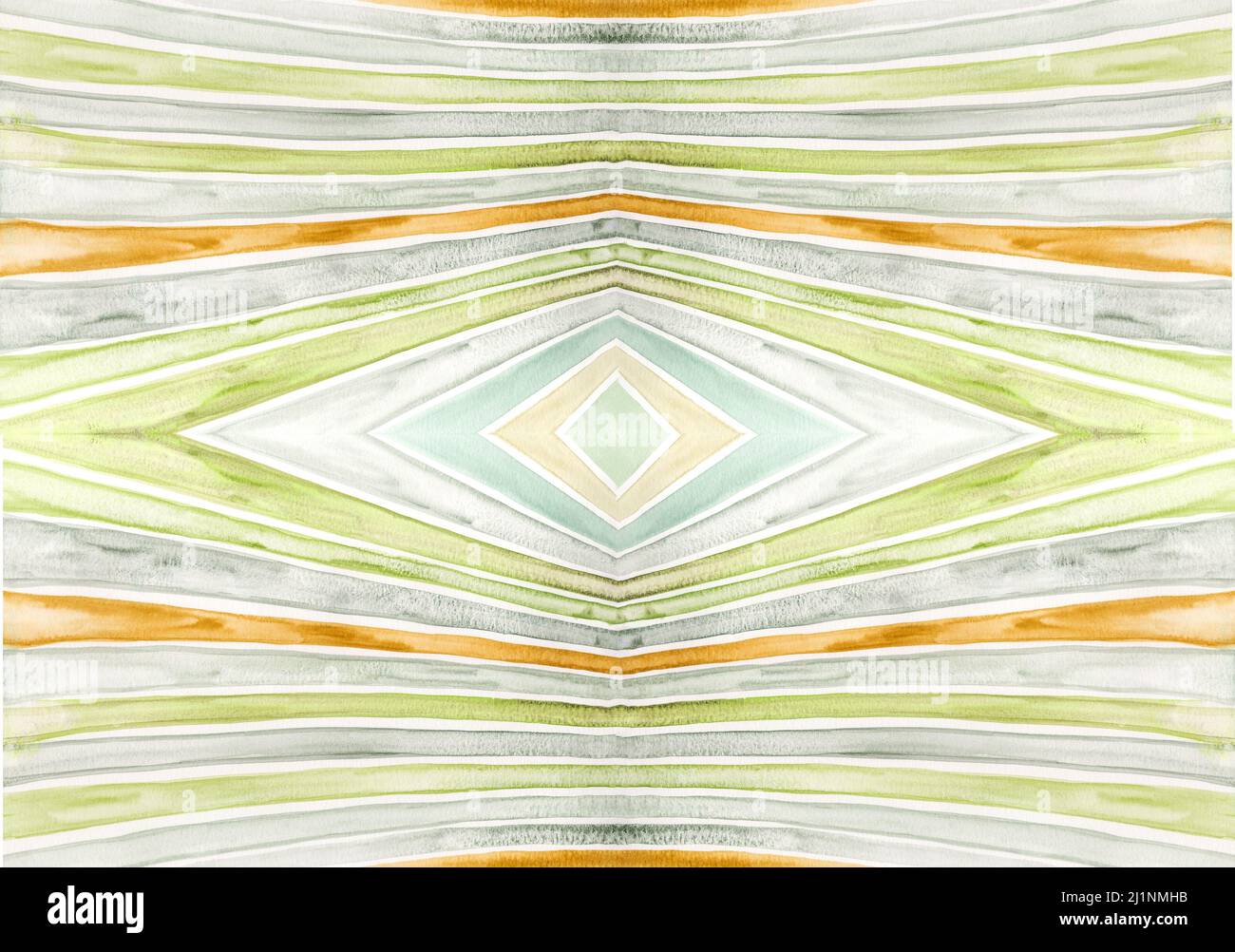 Watercolor striped creative texture. Artistic hand painted symmetrical ...