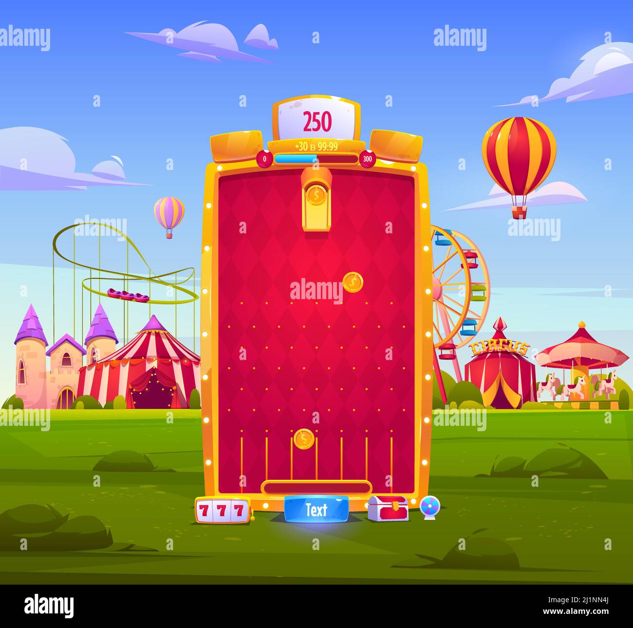 Mobile game app background, application vertical interface. Ui or Gui ...