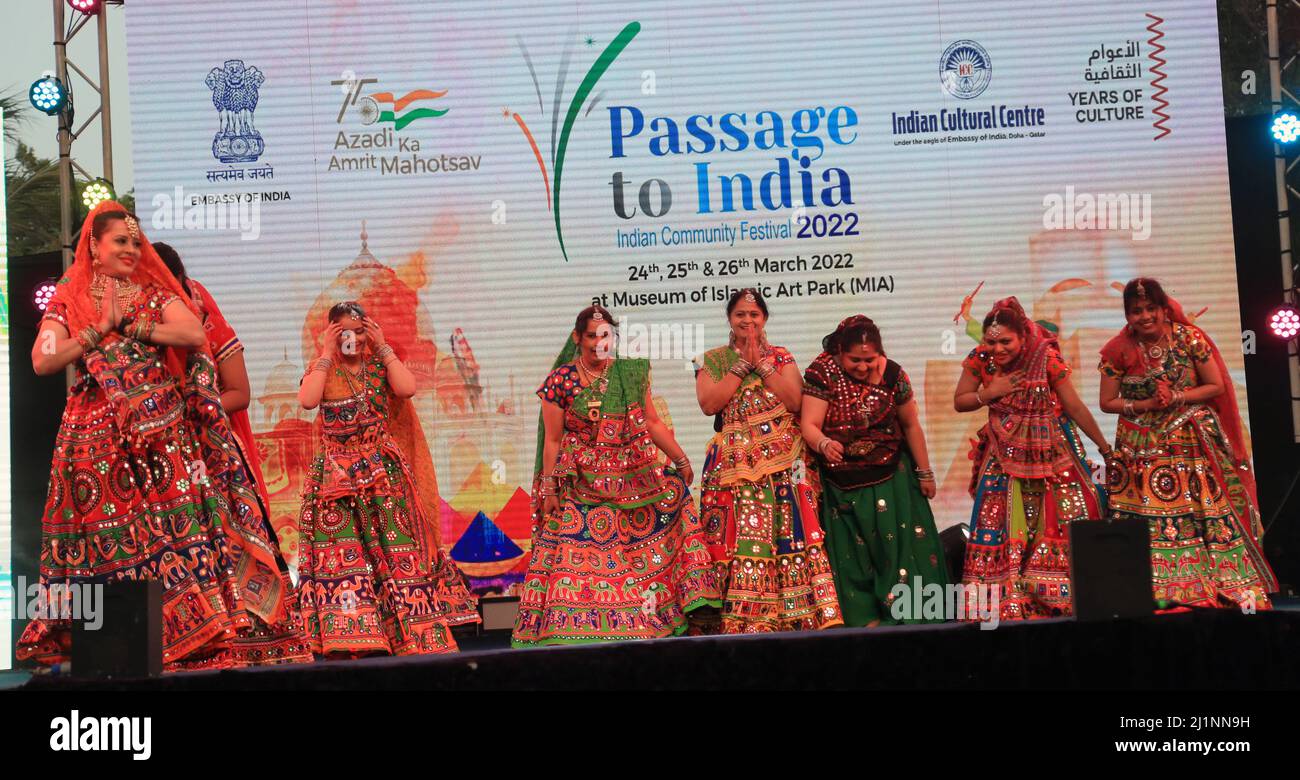 March 26 2022 Doha Qatar The Indian Community Festival ‘passage