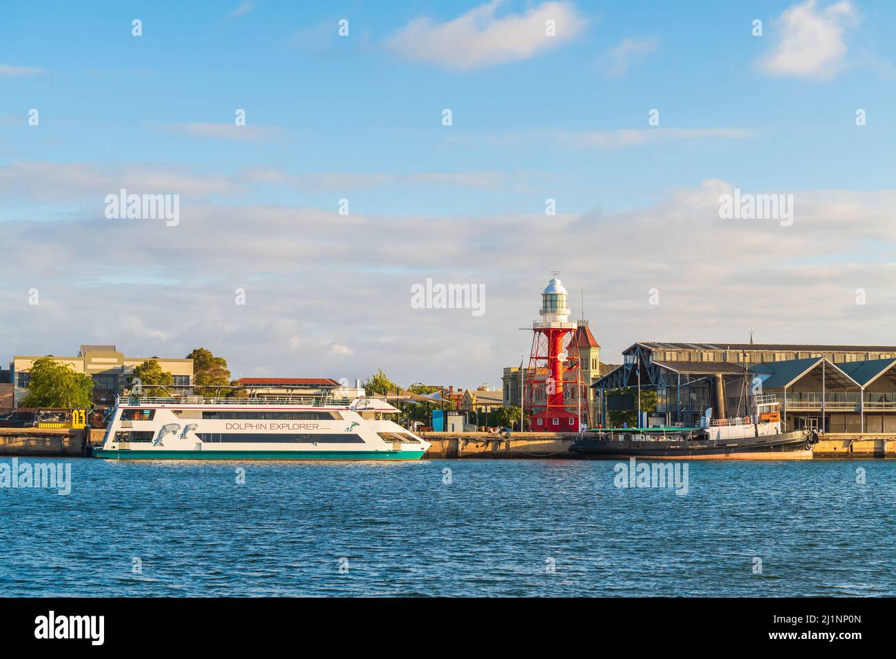 Port Adelaide, Australia - November 9, 2019: Dolphin Explorer ferry ...