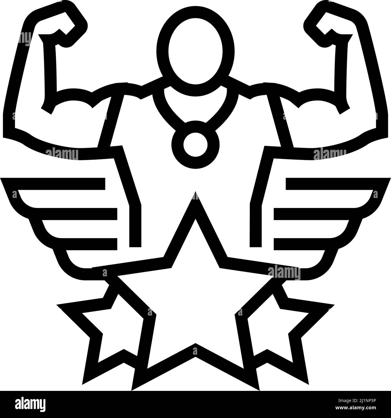 winner champion line icon vector illustration Stock Vector Image & Art ...
