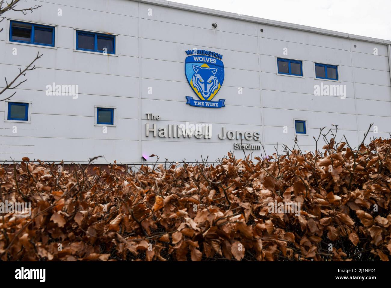 Warrington, UK. 27th Mar, 2022. A general view of the Halliwell Jones ...