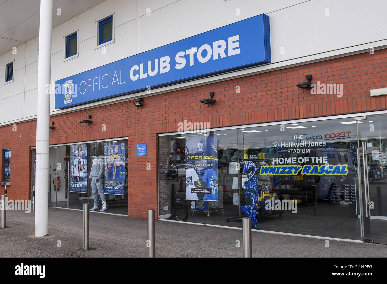 The Club Store at Warrington Wolves Stock Photo - Alamy