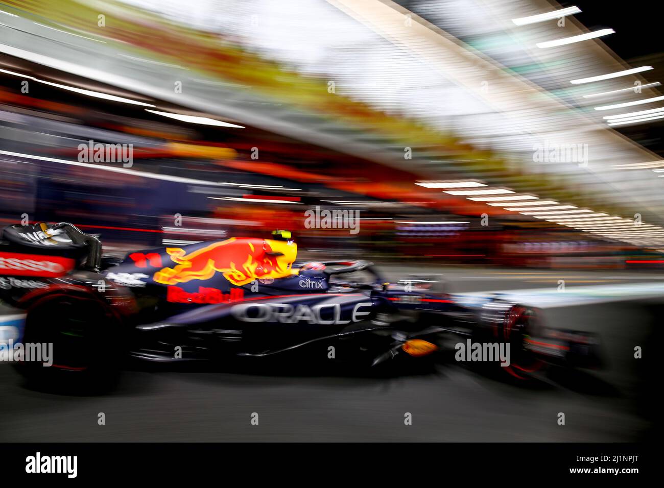 11 PEREZ Sergio (mex), Red Bull Racing RB18, action during the Formula 1 STC Saudi Arabian Grand ...