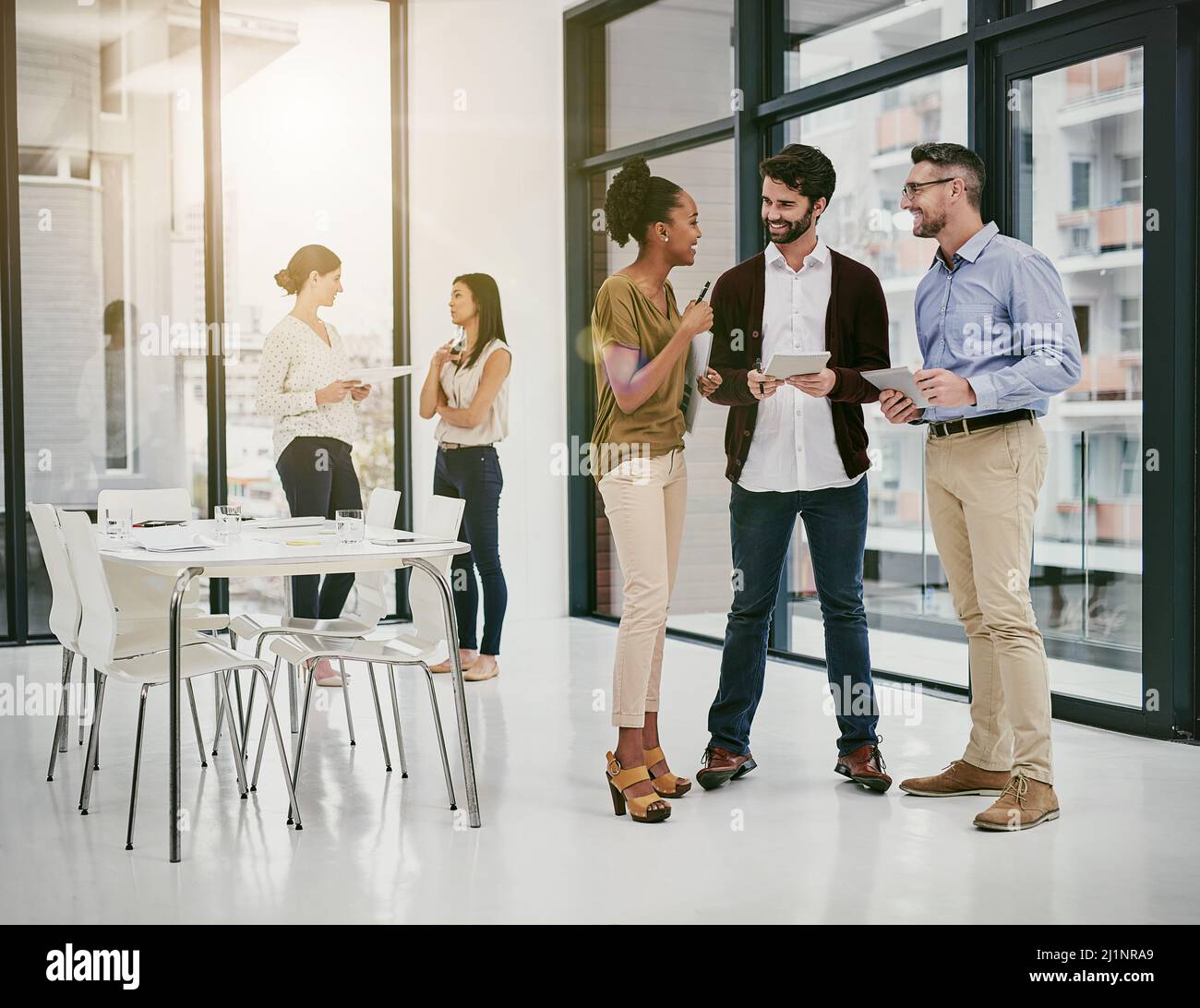 Success is a given with a committed team. Shot of a group of colleagues ...