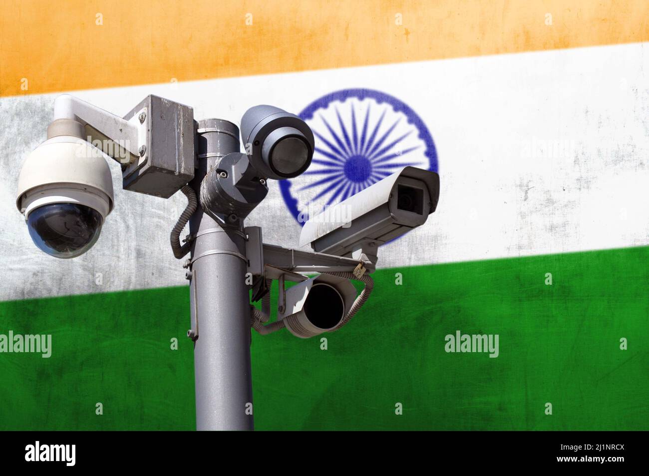 Closed circuit camera Multi-angle CCTV system against the background of ...