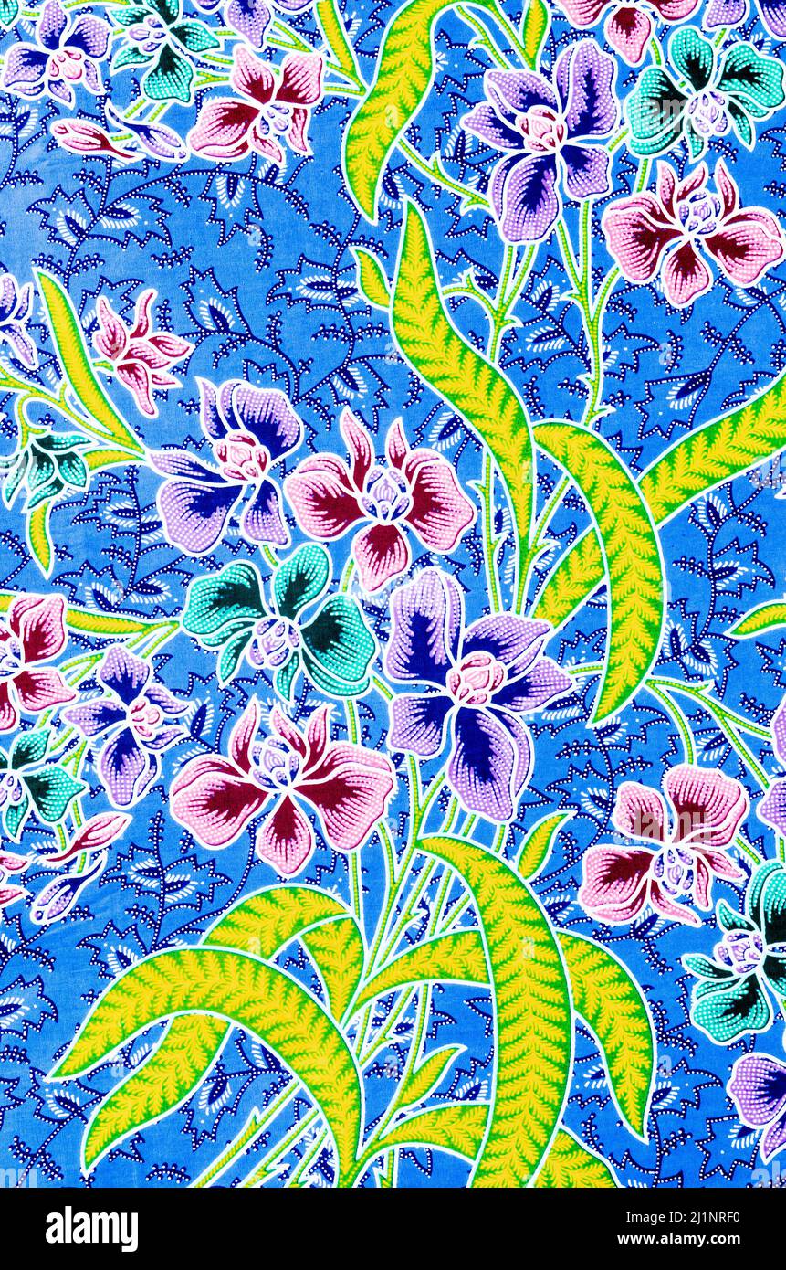 The Traditional batik sarong pattern background Stock Photo - Alamy