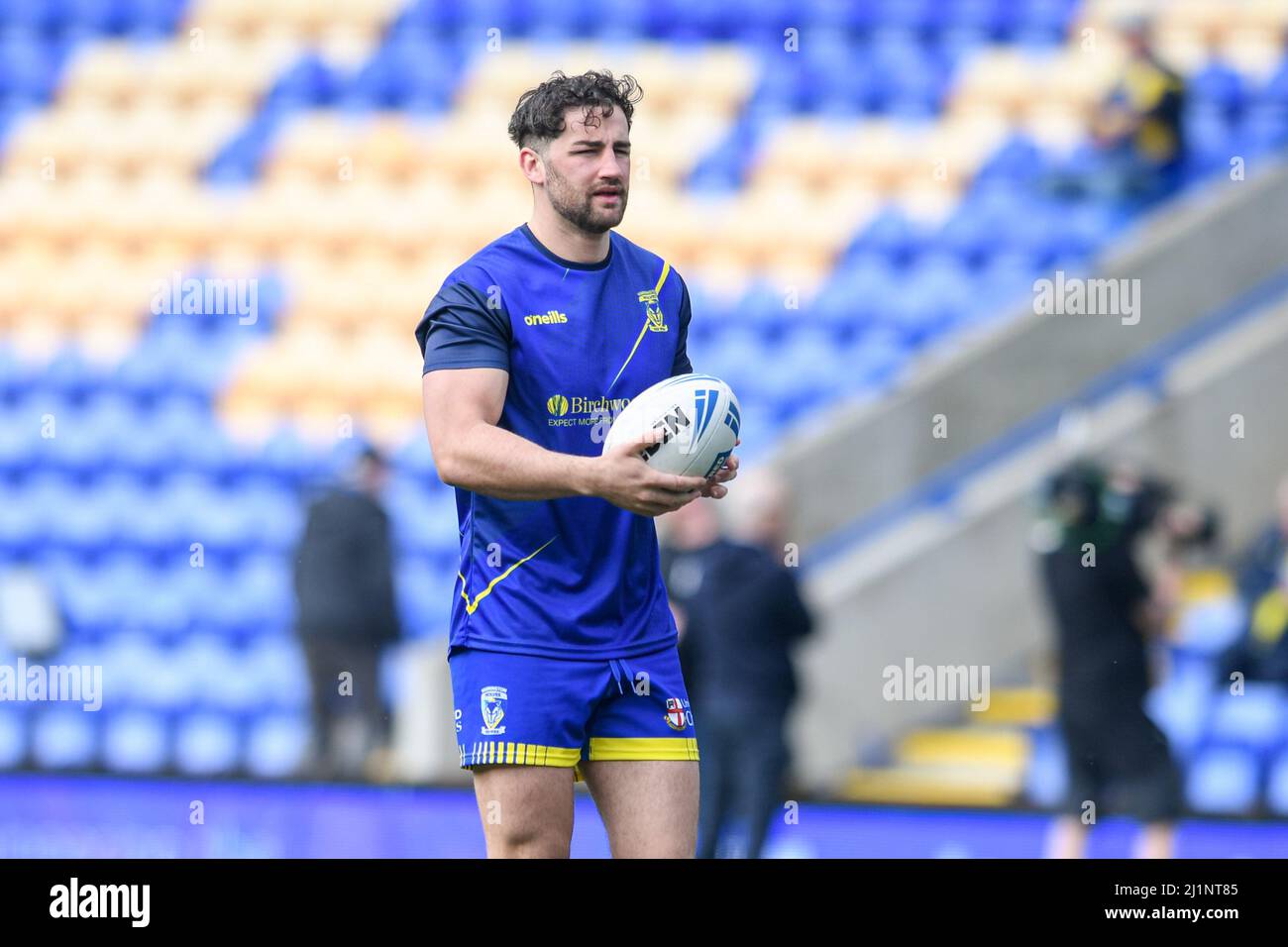 Warrington, UK. 27th Mar, 2022. Toby King #4 of Warrington Wolves ...