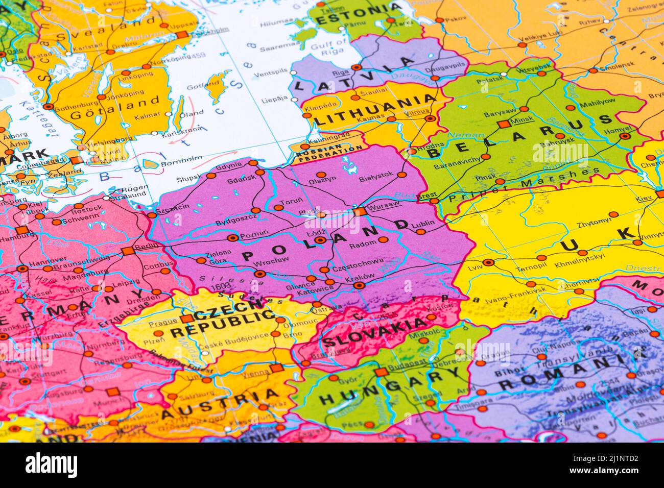 Physical Map Of Europe 2022