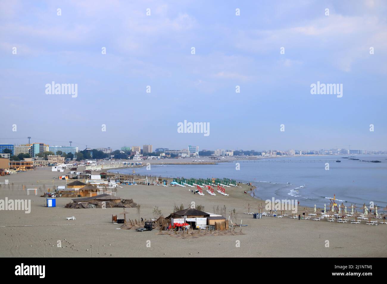Aerial view of Constanta/Mamaia, popular tourist place and resort on ...