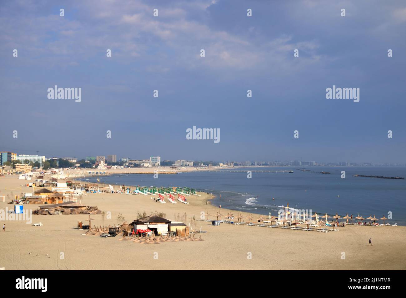Aerial view of Constanta/Mamaia, popular tourist place and resort on ...