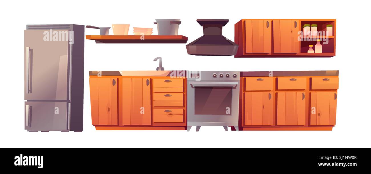 Kitchen white table wild Cut Out Stock Images & Pictures - Alamy