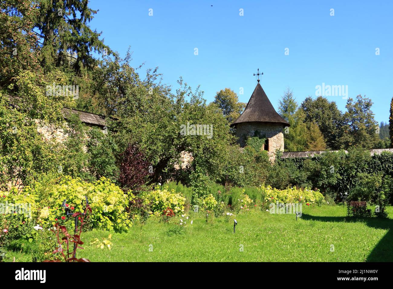 The Moldovita Monastery, Romania. One of Romanian Orthodox monasteries ...