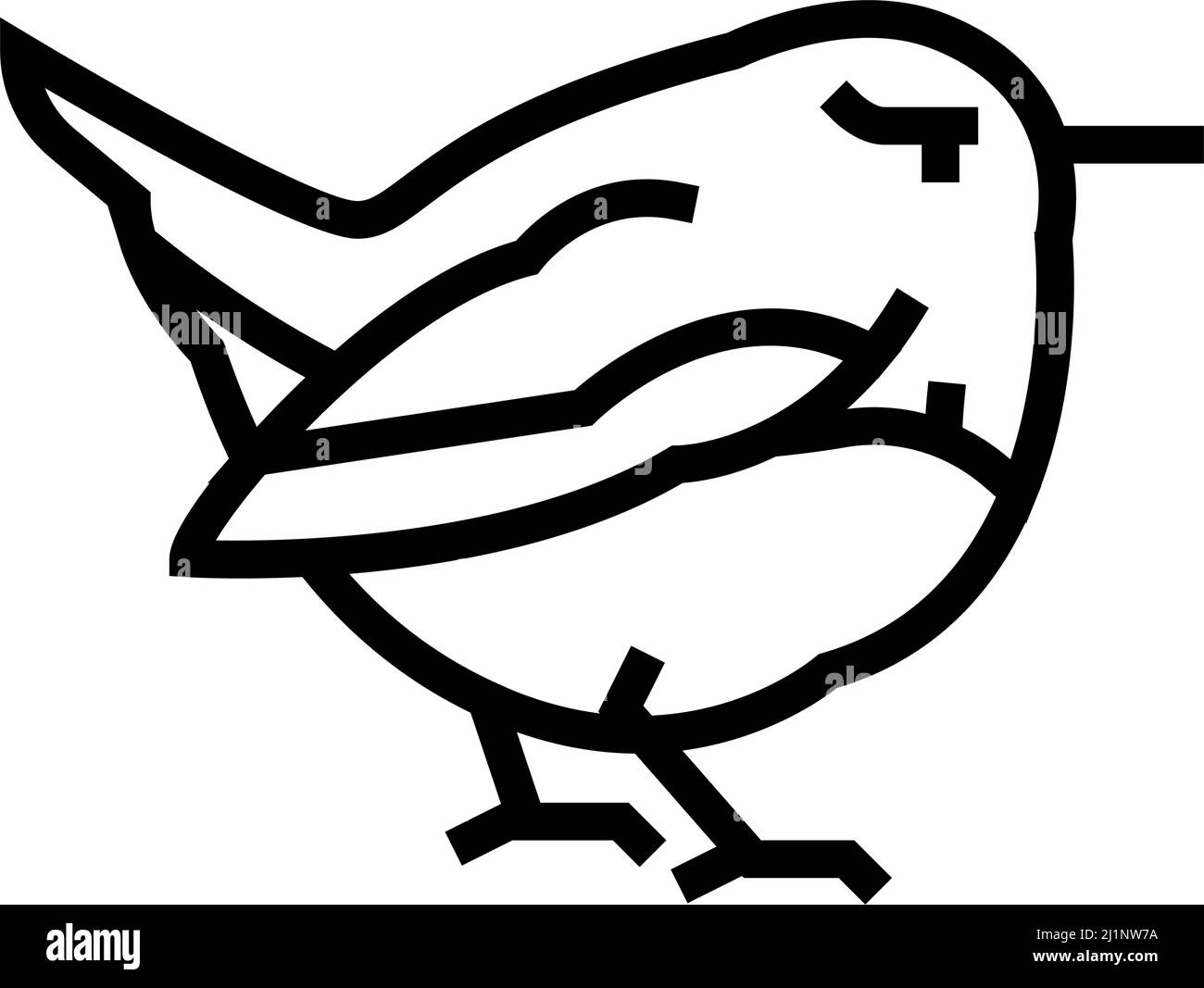 Wren flying bird Stock Vector Images - Alamy