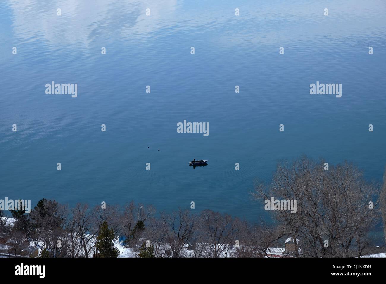 Boat on lake sevan armenia hi-res stock photography and images - Alamy