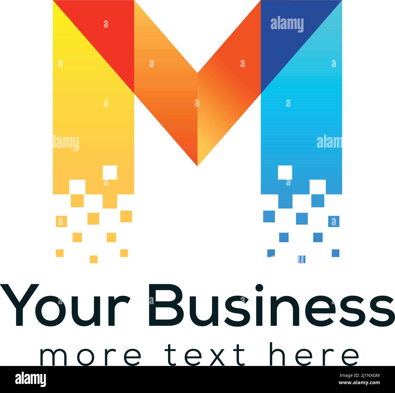 colorful letter M logo design Stock Vector Image & Art - Alamy