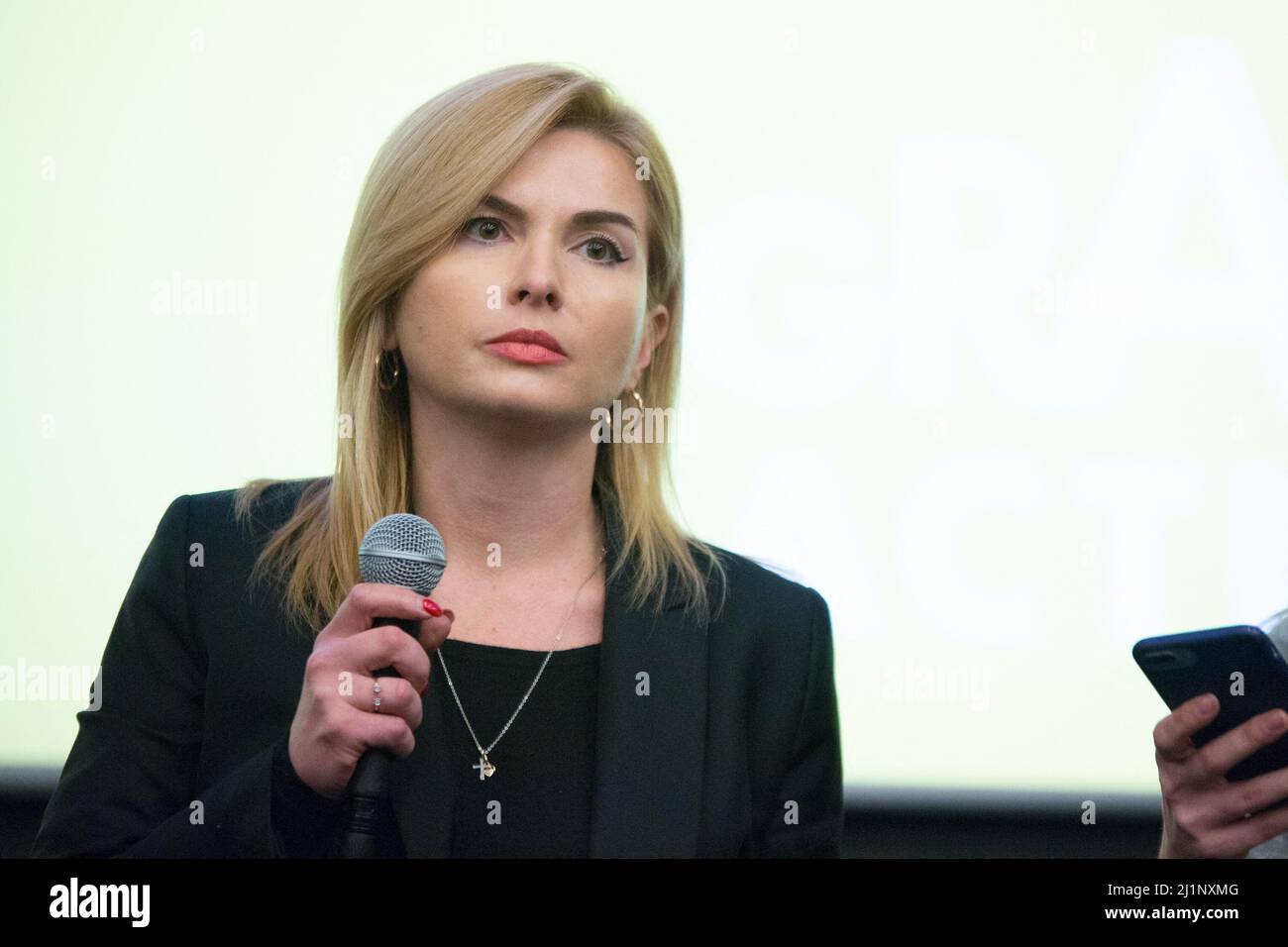 Tv presentator ICTV Inna Shevchenko attends Ukrainian filmmaker Special ...