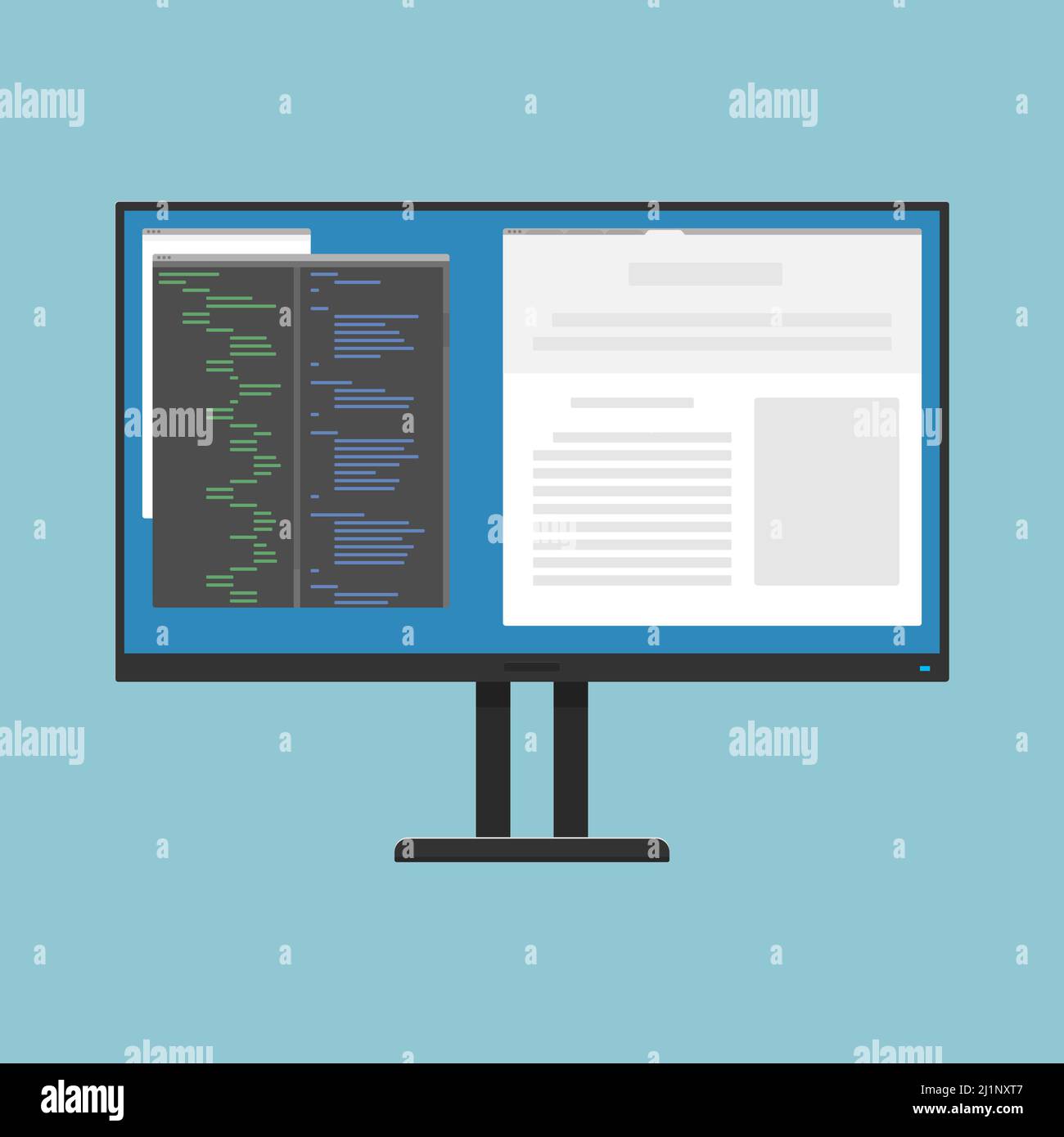 Monitoring vector vectors hi-res stock photography and images - Alamy