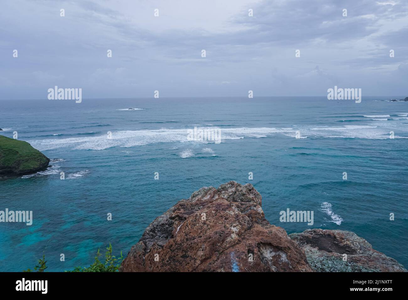 beautiful beach view with blue water in Seger beach,Lombok-indonesia ...