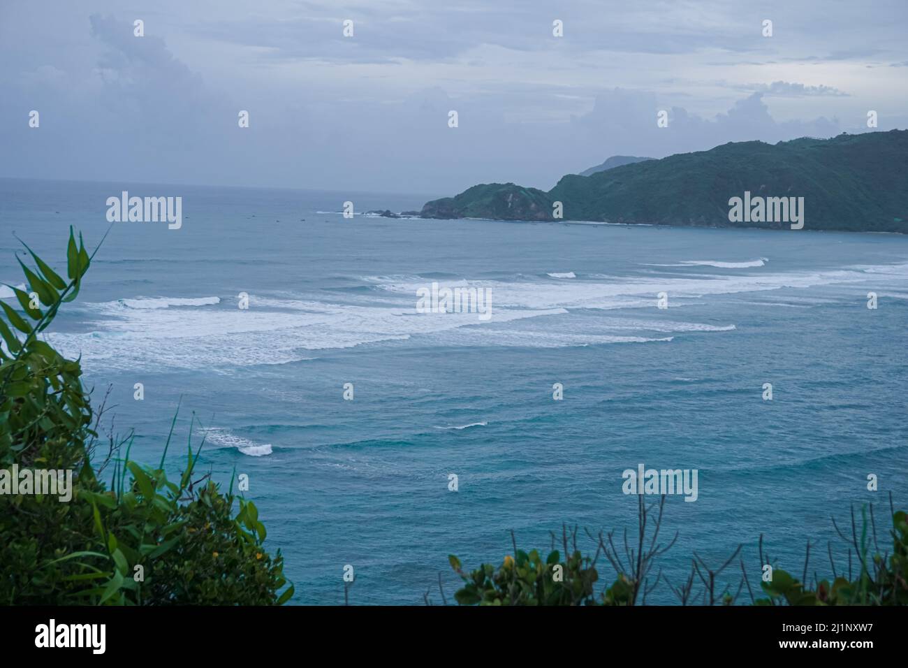 beautiful beach view with blue water in Seger beach,Lombok-indonesia ...