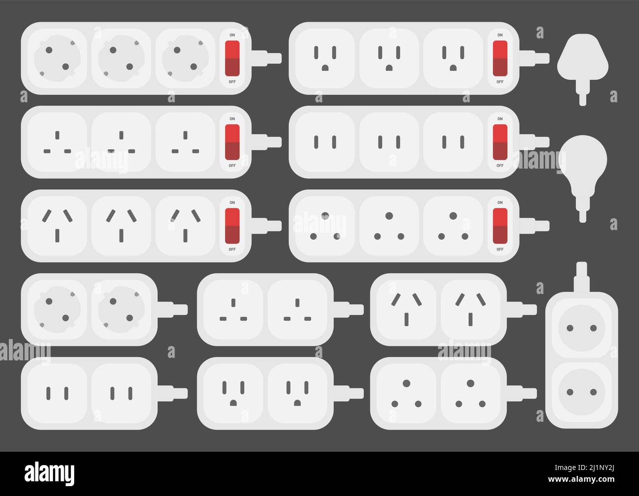 Australian power cable Stock Vector Images - Alamy