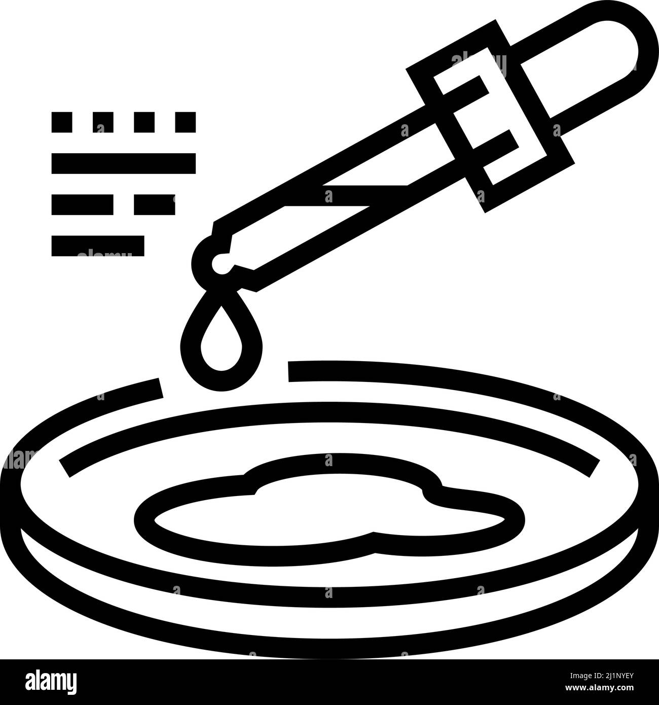 test blood analysis line icon vector illustration Stock Vector Image ...