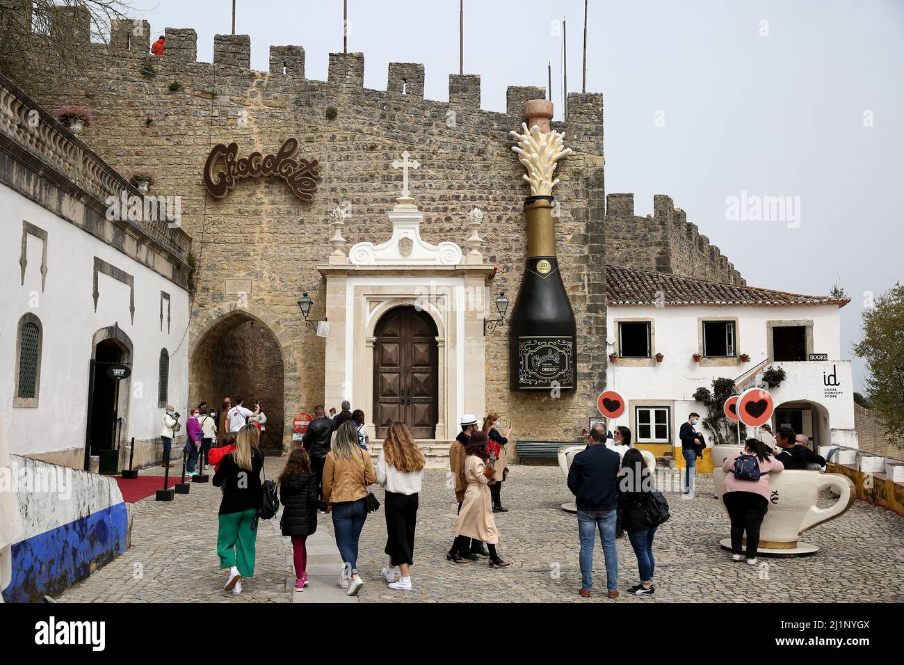 Obidos, Portugal. 26th Mar, 2022. People attend the 2022 Obidos ...
