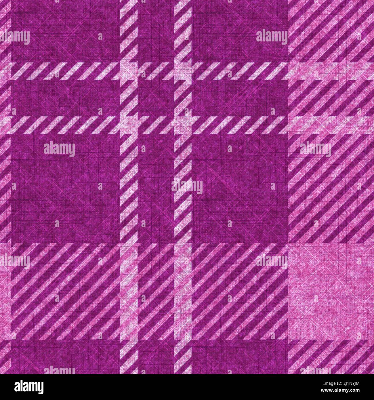 Bright pink summer woven plaid texture. Seamless woollen feminine style ...