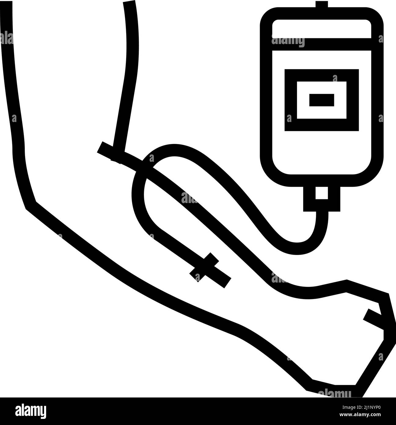 transfusion blood line icon vector illustration Stock Vector Image ...