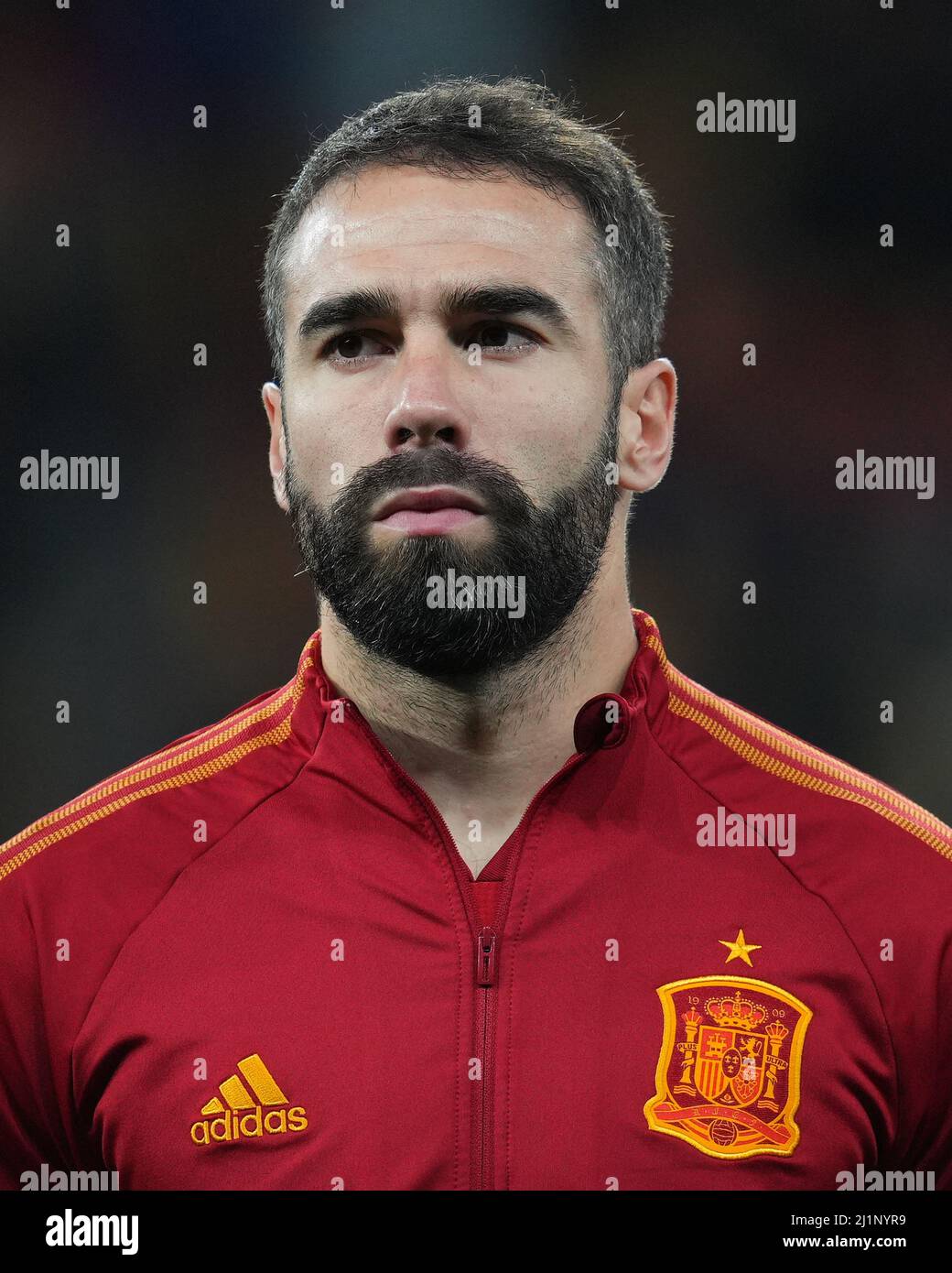 Daniel Carvajal of Spain during the friendly match between Spain and ...
