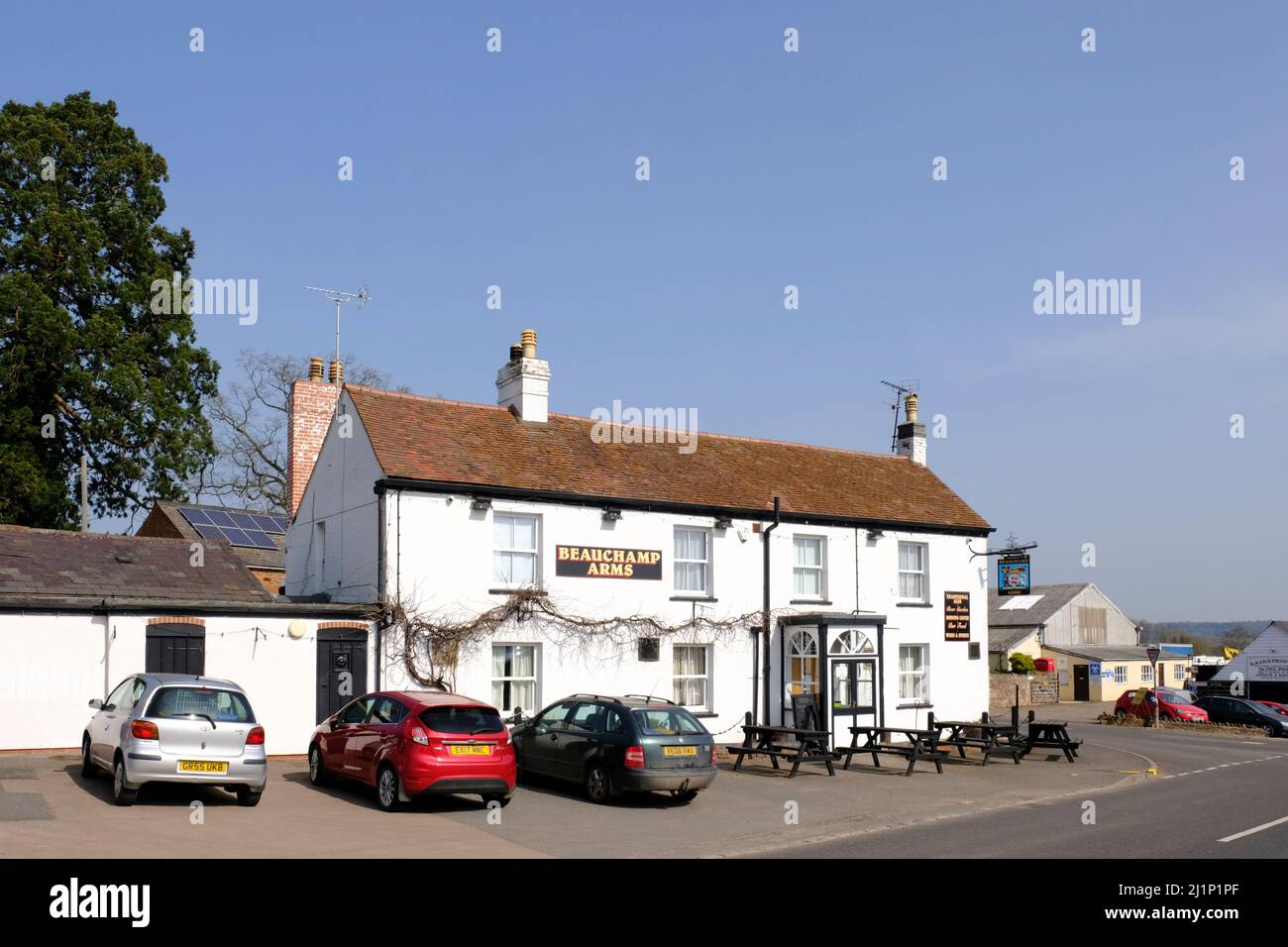 Around Dymock, a Gloucestershire village.The Beauchamp Arms village pub ...
