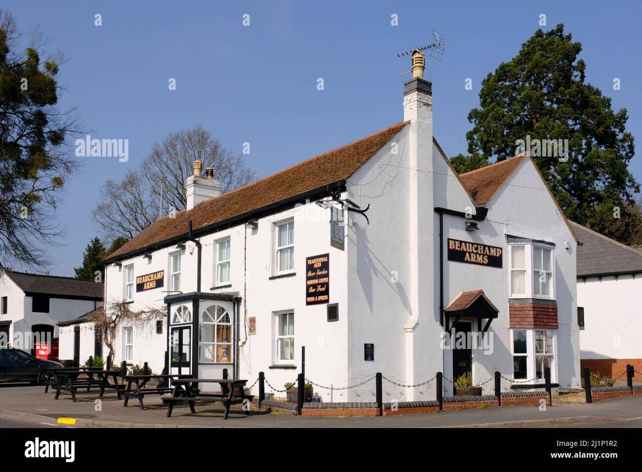 Around Dymock, a Gloucestershire village.The Beauchamp Arms village pub ...