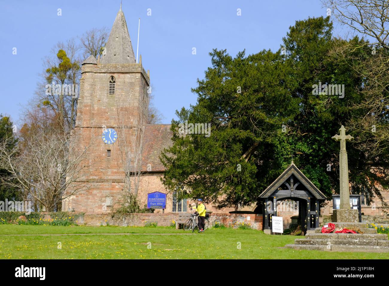 Around Dymock, a Gloucestershire village. St Mary's Church Stock Photo ...